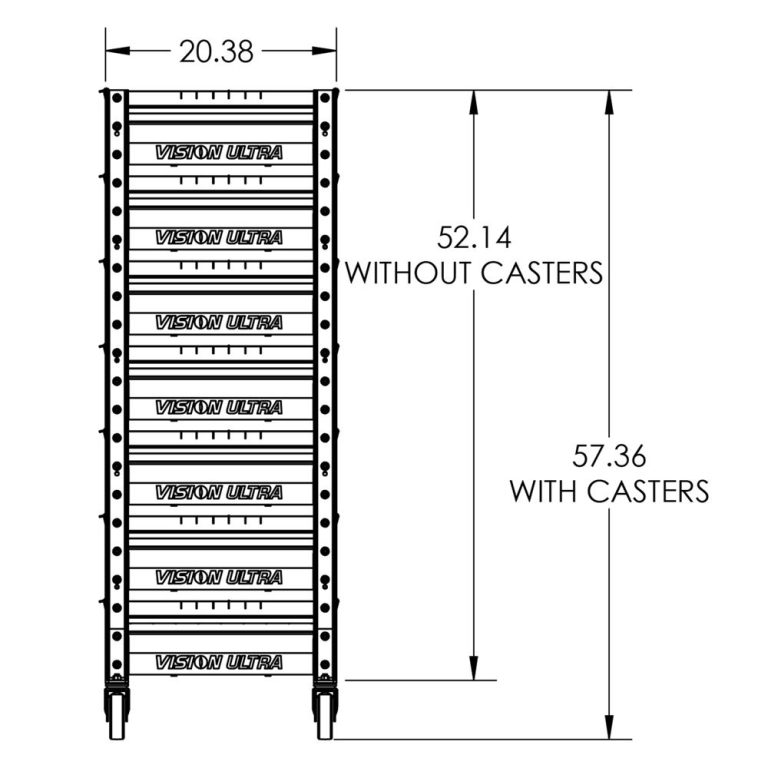 Vision Ultra Rodent Breeding Rack 53"H x 64"L - Vision Products